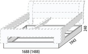 Úložný prostor Sofia výklopný Domestav F139 Materiál: Dub Cink, Povrchová úprava: Přírodní provedení