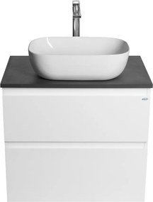 Aqualine Aqualine, ALTAIR skříňka s deskou 68 cm, bílá/antracit břidlice, AI270-03