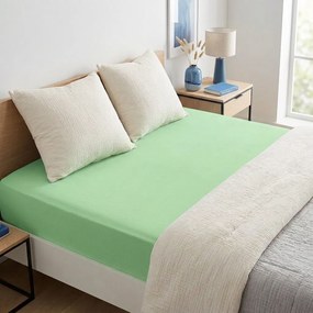 4Home Jersey prostěradlo IDEAL zelená, 90–100 x 200 cm, 90–100 x 200 cm