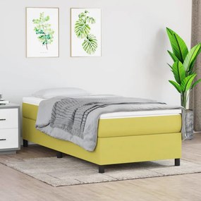 vidaXL Box spring postel s matrací 100 x 200 cm textil [3144404] Barva: krémová
