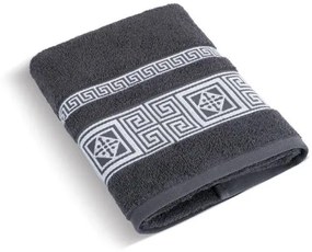 Bellatex Froté ručník Řecká kolekce, tmavá šedá - 50x100 cm