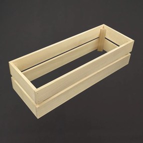 AMADEA Dřevěný obal s truhlíkem přírodní, 51,1x18,6x15cm, český výrobek