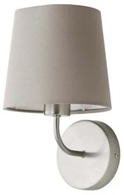 Redo Nástěnná lampa Piccadilly 1xE27 Barva: Chrom, Barva stínidla: šedá