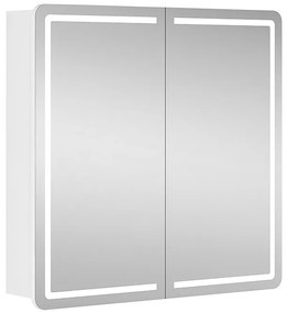 Riva Zrcadlová skříňka s LED osvětlením Luciana, 70 × 72 × 18 cm