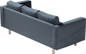 Potah na pohovku IKEA Norsborg 3-místná barva modrá látka pletený vzor