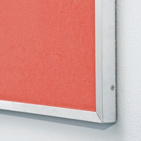 Vylen Pěnová nástěnka s hliníkovým rámem 100 x 100 cm Červená
