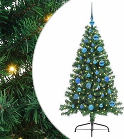 Umělý osvětlený vánoční stromeček Zelená 150 cm PVC 3397005