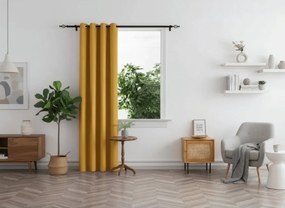Závěs OXFORD 140x270 cm, žlutý Zavěšení: Řasící páska