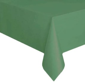 Jednorázový plastový jednobarevný ubrus 137x183 cm (matný) Barva: zelená D