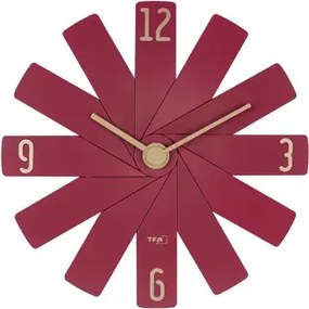 TFA 60.3020.05 CLOCK IN THE BOX červená / Nástěnné hodiny / O 40 cm /