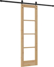 Posuvné dveře ORKDAL Přirozená a černá 61 x 198,5 cm 3331845