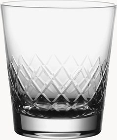 Sada ručně foukaných křišťálových sklenic na whisky Lattice, 4 díly