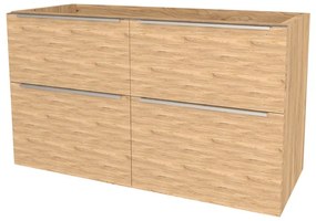 Mereo Mailo, koupelnová skříňka 121 cm, chrom madlo, Multidecor, Jasan horský CN593SJASH