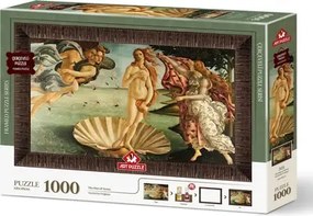 ART PUZZLE 5694 Puzzle s rámem a lepidlem 3v1 Zrození Venuše / 1000 dí