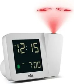 Braun BC15 bílá / Digitální budík / LCD / DCF (Rádiem řízené) / 1x AA