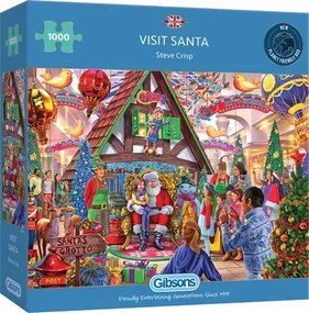 GIBSONS Puzzle Navštivte Santu / 1000 dílků / 68 × 49 cm