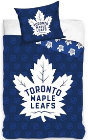 Hokejové ložní povlečení NHL Toronto Maple Leafs Shields - 100% bavlna renforcé - 70 x 90 cm + 140 x 200 cm