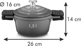 TESCOMA Kastrol BORDEAUX s poklicí ø 16 cm, 1,5 l
