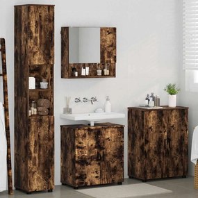 Sada koupelnového nábytku 4 ks Kouřový dub 61 x 35 x 64 cm 3393008