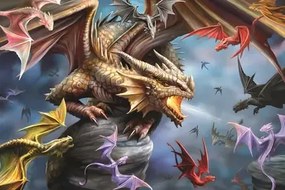 PRIME 3D Puzzle Dračí klan / 3D efekt / 150 dílků / 46 x 31 cm