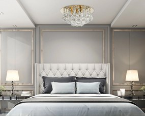 Toolight - Křišťálová závěsná svítilna G9 3x40W APP1038-C, zlatá, OSW-06821