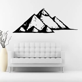 Egyptské pyramidy Gíza - vinylová samolepka na zeď 130x49cm