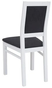 PORTO židle bílá TX057/Milano 9303 black Barva zboží: bílá, Výška: 93, Šířka: 45