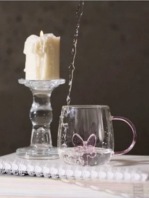 Sinsay - Skleněný hrnek s motýlem - vícebarevná