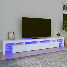 TV skříňka s LED osvětlením bílá 260x36,5x40 cm 3152818