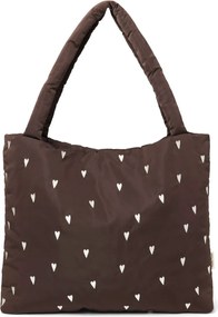 Studio Noos Taška Mom Bag Puffy Hearts Brown