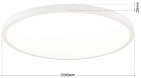 Orion - LED Stm. str. svítidlo DISC LED/46W/230V 2700/3000/4000K pr. 60 cm bílá