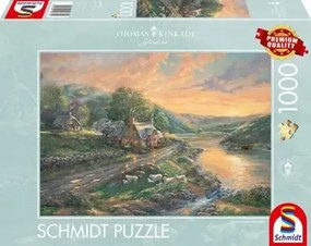 SCHMIDT Puzzle Svítání v Emerald Valley / 1000 dílků