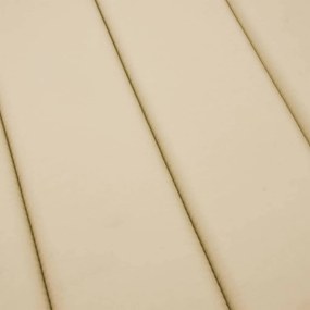 Poduška na lehátko béžová 200 x 50 x 3 cm oxfordská látka 314191