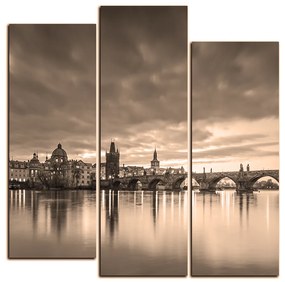 Obraz na plátně - Karlův most - čtverec 3111HD (105x105 cm)