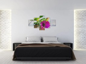 Obraz řezané květiny (125x70 cm)