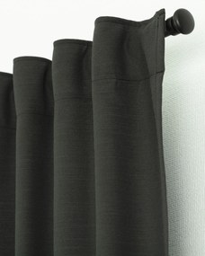 Hotový závěs BASIC s řasící páskou 140x280cm antracitový
