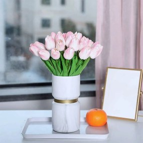 GFT Umělé tulipány 10 ks - světle růžové
