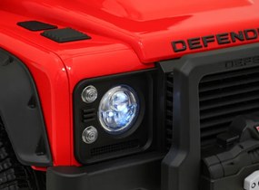 Elektrické autíčko Land Rover Defender 110 SVX červené