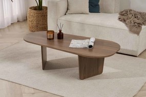 Designový konferenční stolek Nephrite 130 cm vzor ořech