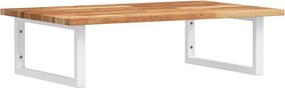 Deska pod umyvadlo nástěnná ocel a masivní akáciové dřevo 3302828