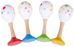 Bigjigs Toys Rumba koule hvězdičky Junior 2 ks červená