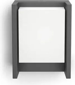 Philips Arbour 3.8W LED venkovní nástěnné svítidlo šedá / 800LM / 3000