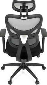 Ergonomická kancelářská židle LEXON - šedá síťovina