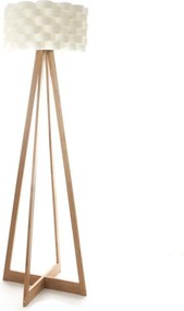 Bambusová stojací lampa - bílá, výška 150 cm