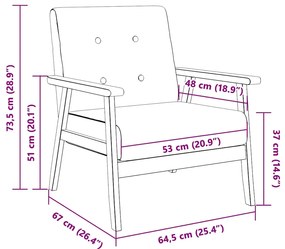 vidaXL Marketos Křeslo tmavě šedé textil