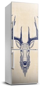 Wallmuralia Nálepka s fotografií na ledničku Hlava jelena 60x180 cm