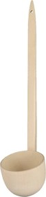 AMADEA Dřevěná naběračka, masivní dřevo, délka 53 cm