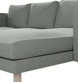 Potah na pohovku IKEA Norsborg 3-místná se šezlongem barva modrá látka pletený vzor