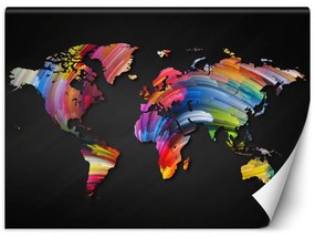 Gario Fototapeta Mapa světa v pastelových barvách Materiál: Vliesová, Rozměry: 200 x 140 cm