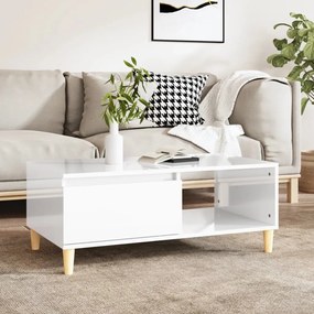 vidaXL Konferenční stolek 90 x 50 x 36,5 cm kompozitní dřevo [821044] Barva: Bílá